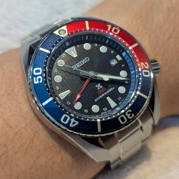 Seiko Prospex SBPK005 Pepsi Solar Sumo GMT Dive Watch | WatchCharts ...