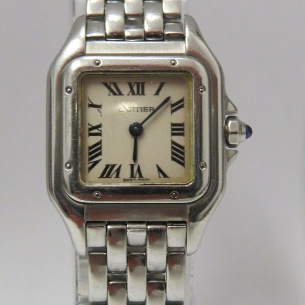 CARTIER 1320 PANTHERE WOMEN WATCH CALIBER 157 NOT WORKING 4 parts ALL ...
