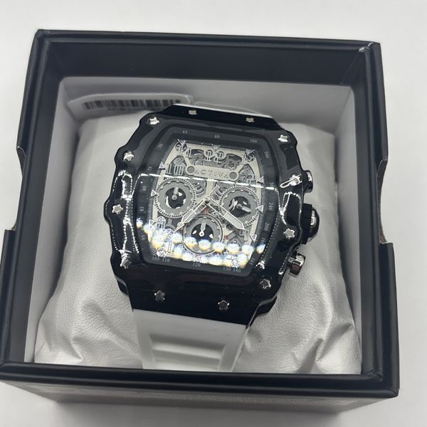 Reloj Activa Circuit X Invicta 44,3 mm esfera esqueleto negro/blanco ...