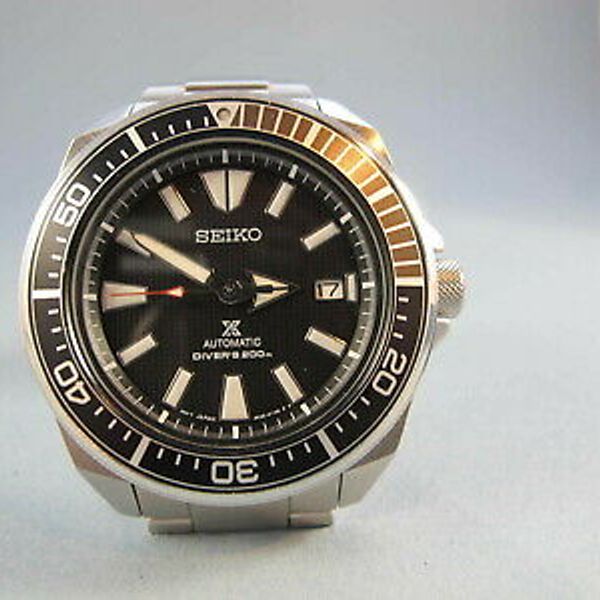SEIKO SAMURAI PROSPEX AUTOMATIC DIVE WATCH STAINLESS STEEL srpb51 NO ...