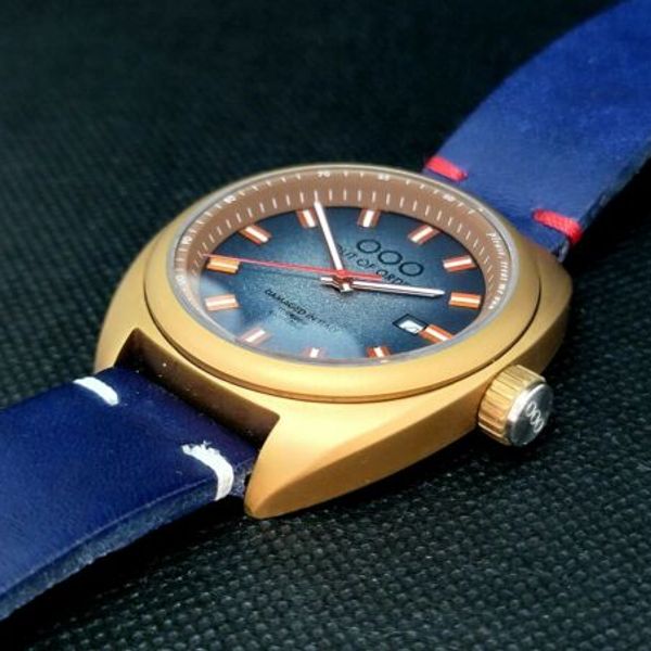 ⭕⭕⭕ Out of Order OOO Torpedine 3H Men's Watch Ocean Blue Dial Bronze ...