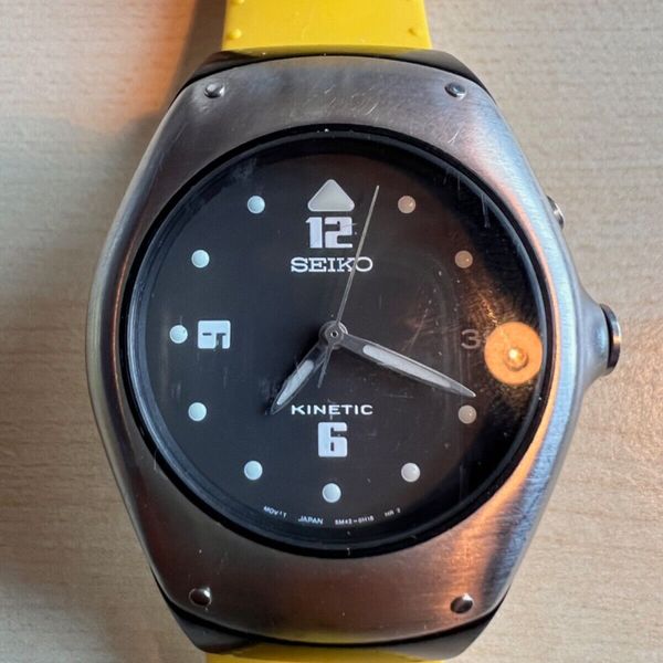 Men's Seiko Kinetic Sports Watch 5M42-0E49 - 50m | WatchCharts Marketplace