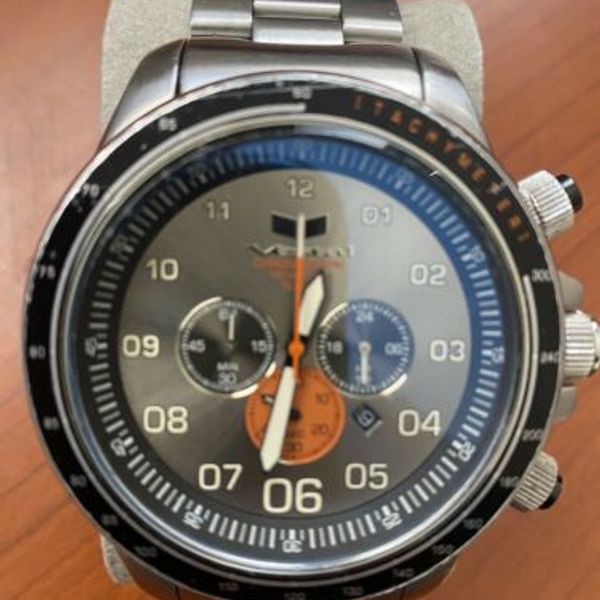 Men's Vestal V-10 Matte Stainless steel Zeppelin Chrono Watch New ...