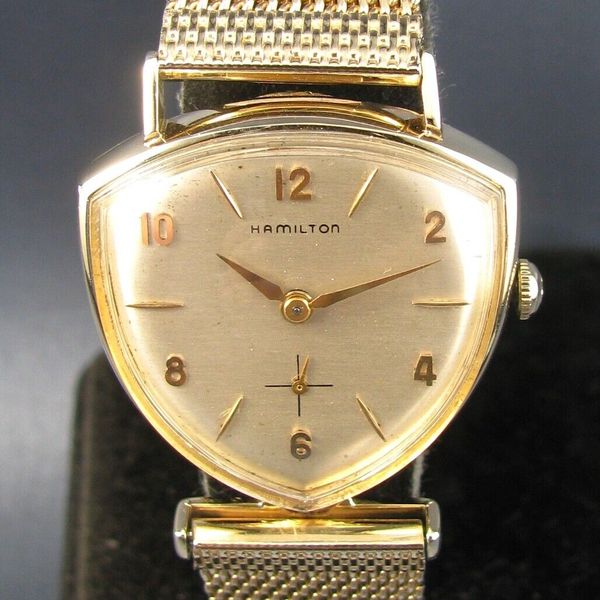 Rare Vintage Hamilton THOR 10k Gold GF Hand Wind Mens Watch 22J 1960 ...