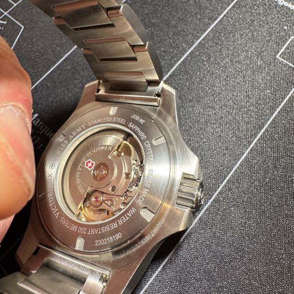 Victorinox INOX Automatic watch black dial | WatchCharts Marketplace