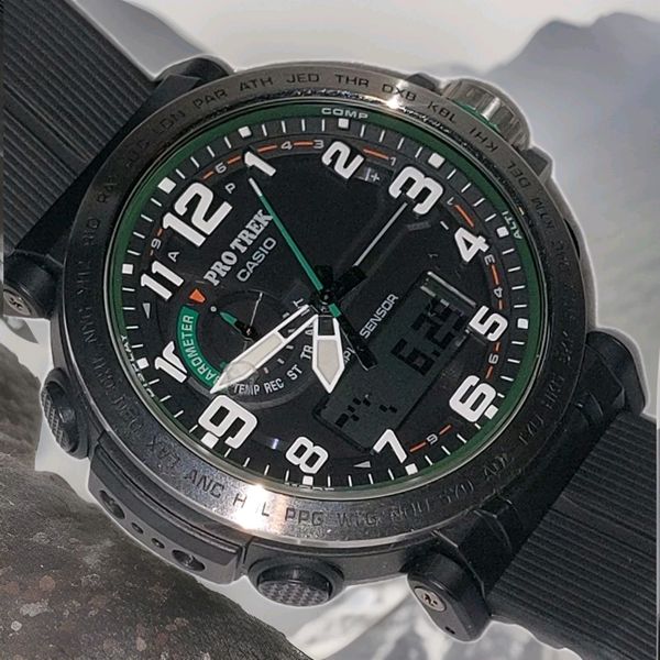 CASIO PRG601 WATCH PROTREK MEN'S WRIST WATCH SOLAR TRIPLE SENSOR ...