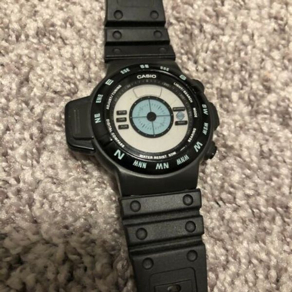 Casio CPW-100 1031 MAN’S WATCH 1990’s vintage CHRONOGRAPH WR50 Digital ...