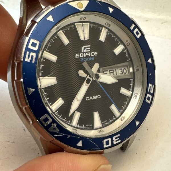 Casio EFM100 Blue Edifice Day/date Diver Men's Quartz Wristwatch NO ...