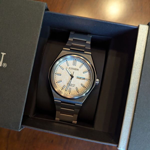 Citizen Eco-Drive Zenshin/Forza Super Titanium 3 Hand White Dial 39mm ...