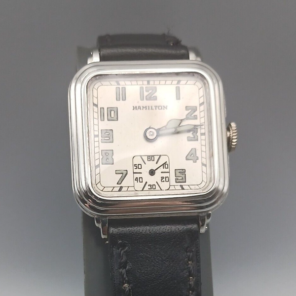 Clean Hamilton Greenwich Men's Wristwatch 14k WGF Wadsworth 17J 987F ...