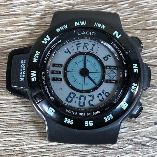 Casio Men CPW-100 Compass Bezel Pathfinder Quartz Digital Watch **NO ...