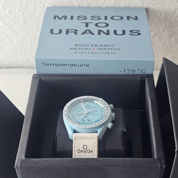 Omega X Swatch Speedmaster Bioceramic MoonsWatch Mission to Uranus ...