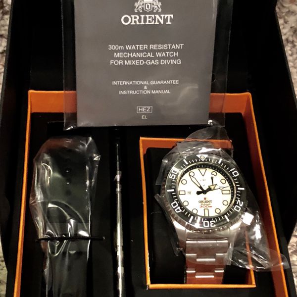 ORIENT PRO SATURATION DIVER WHITE —. BNIB | WatchCharts Marketplace