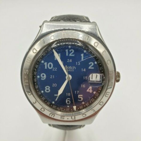 1993 Swatch Irony Happy Joe Blue YGS 400 New Battery! | WatchCharts Marketplace
