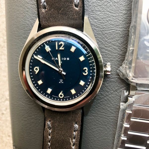 FS: Halios Universa Huckberry Bathyal Blue 38mm Leather Strap ...