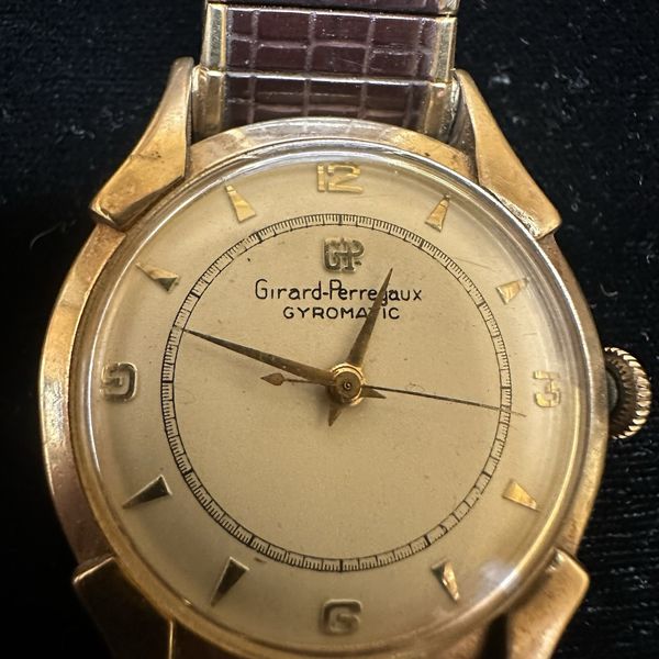 1950's Girard Perregaux Gyromatic Vintage 10k Yellow Gold Filled ...