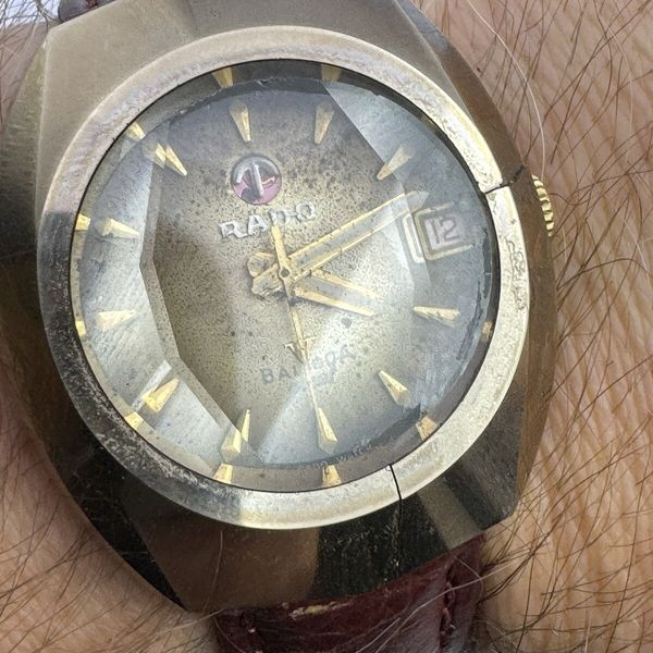 Rado Balboa V Automatic Gold Dial Cut Glass Mens Watch for parts and ...