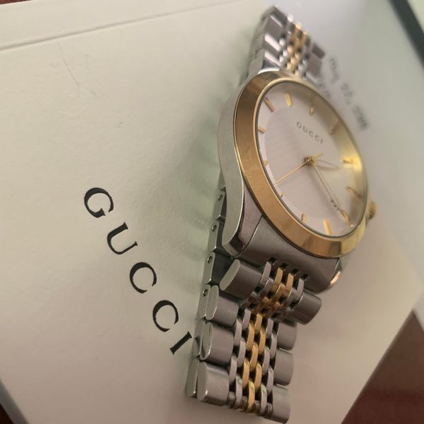 [WTS] Gucci Swiss G-Timeless Two Tone Stainless Steel Bracelet Watch ...