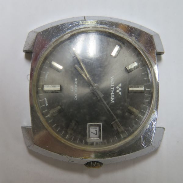 Waltham Incabloc 17 Jewels Self Winding Men's Watch Stainless - PARTS AS IS FACE | WatchCharts ...