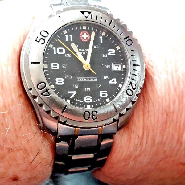 Vintage Swiss Army Titanium Divers watch (Victorinox) Mens ...