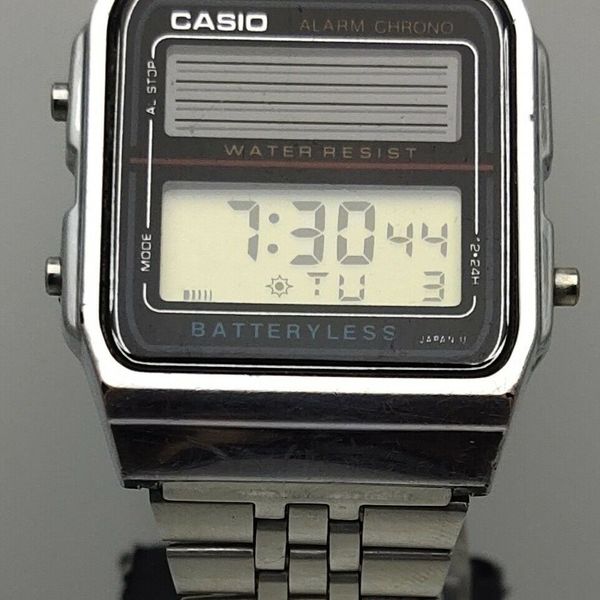 VINTAGE CASIO ALARM CHRONO DIGITAL MODULE2505 MODEL A180 WRIST WATCH ...
