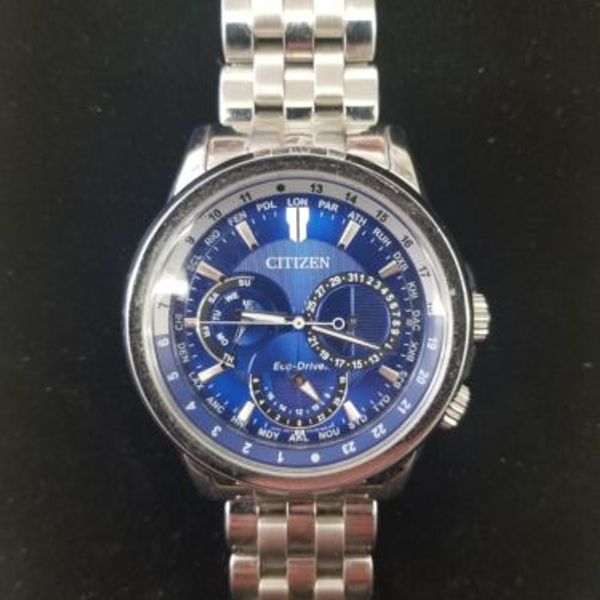 Citizen Eco-Drive Calendrier 8729-R005791 Stainless Steel Watch ...
