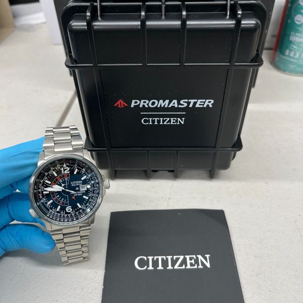 Citizen Men's Eco-Drive Promaster Air Nighthawk Pilot Stainless Steel ...