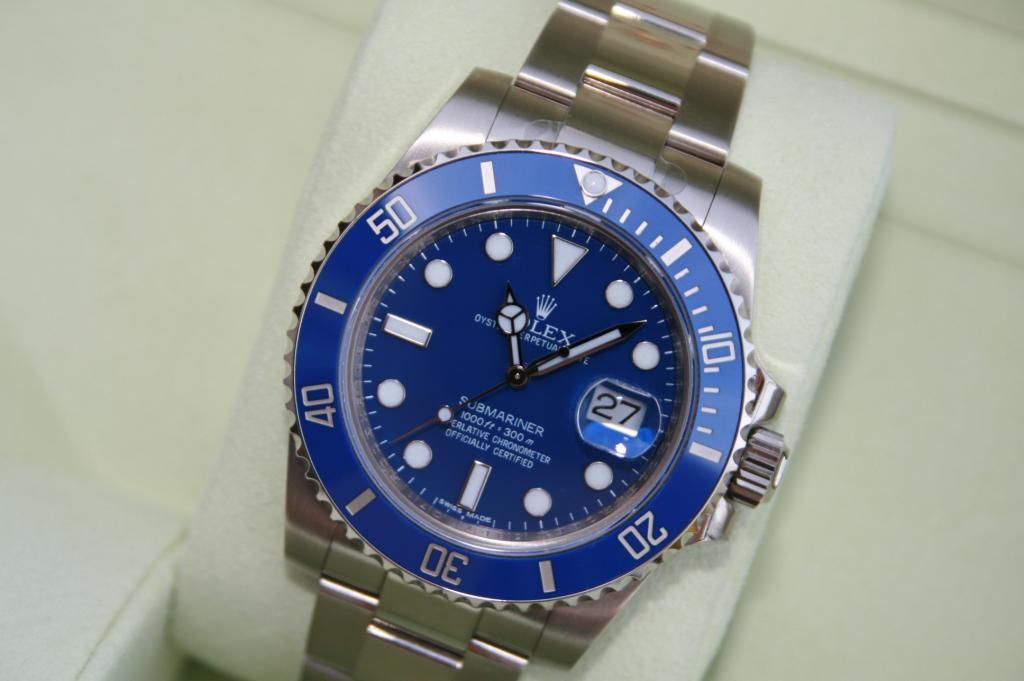 FS: Smurf Rolex Ceramic Submariner 18K White Gold Sub 116619 Random ...