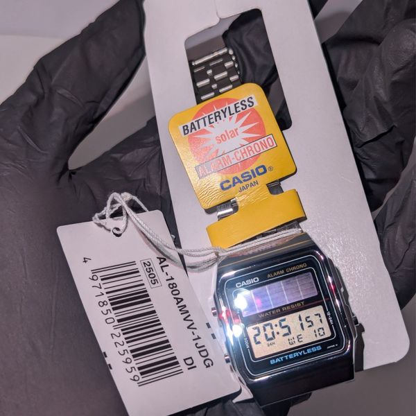 Casio Vintage AL-180 Solar Watch NOS | WatchCharts Marketplace