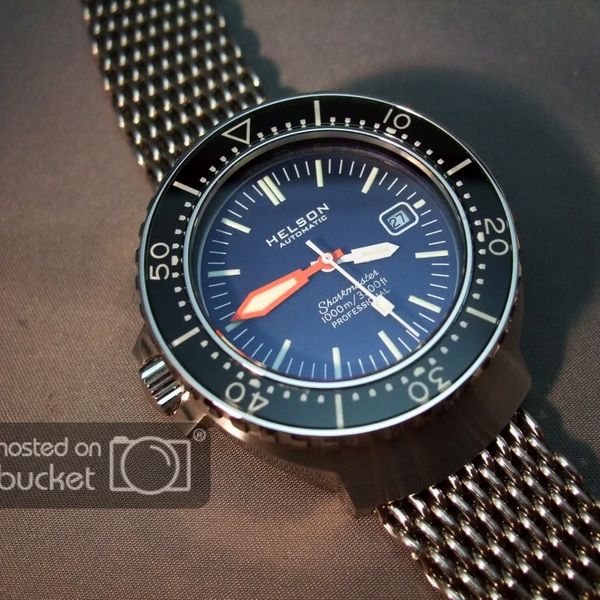 MINT Helson Sharkmaster: Blue dial, destro, SAPPHIRE bezel ...