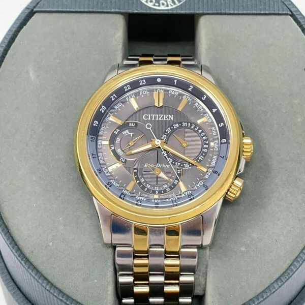 Citizen Men's BU2024-52H Calendrier Eco-Drive Two-Tone Steel Bracelet ...
