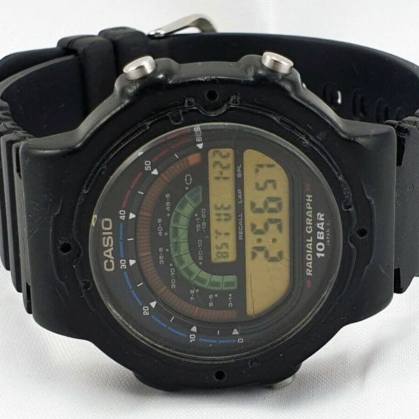Vintage Casio RGW-20 Mod. 918 Radial Graph Digital Japan Watch ...
