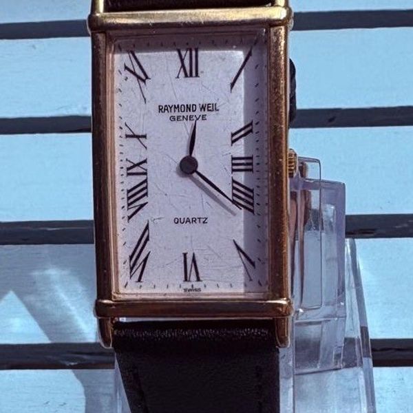 Raymond Weil Tank 5742 Watch Gold Plated 18K Gold Vintage | WatchCharts ...