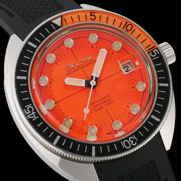 Bulova Archives Series Oceanographer Devil Diver 96B350 Box With ...