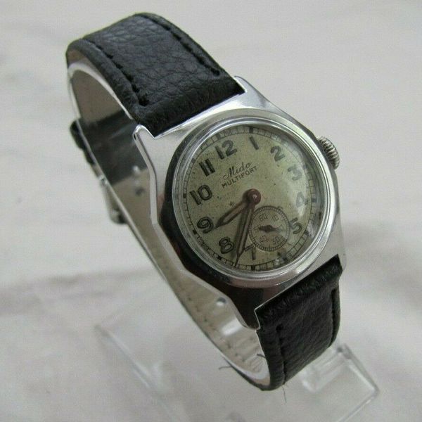 MIDO MULTIFORT AUTOMATIC VINTAGE SS WP 17J MOD 1941 AS 1081 BUMPER ...