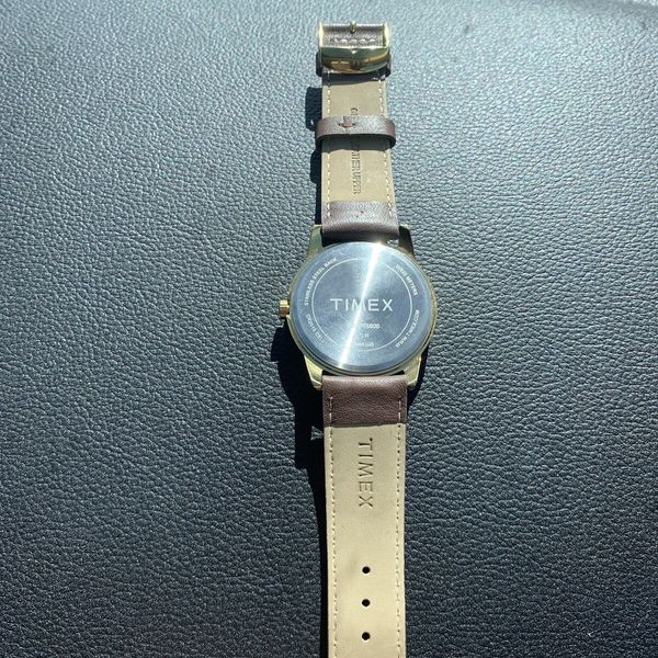 New Timex Easy Reader Brown/Gold/Cream Men's 38MM Watch - TW2P75800 ...