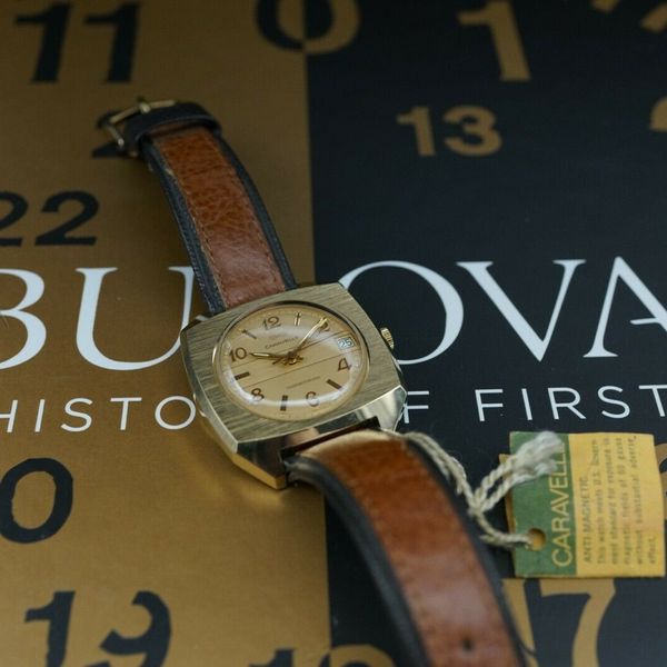 New with Tag - Vintage 1975 Caravelle Bulova Transistorized Watch N5 ...