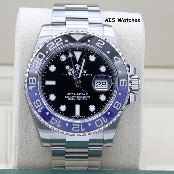 FSOT Rolex GMT Master II 116710BLNR Black Blue Batman Ceramic Bezel Box ...