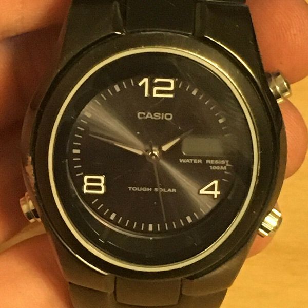 Casio Tough Solar Mens Watch Runs 3318 mtp-1223 | WatchCharts Marketplace