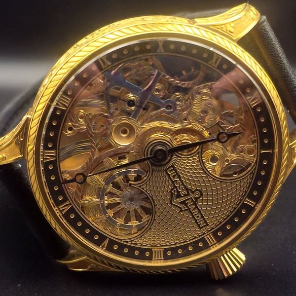Ulysse Nardin High Quality pocket watch movement engraved sea anchor ...