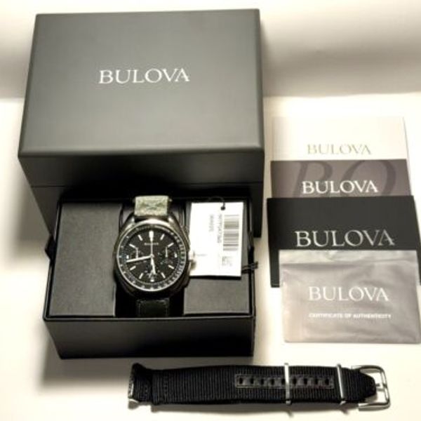 [MINT] Bulova Lunar Pilot Archive Series Chrono, 96A225, Full Set ...
