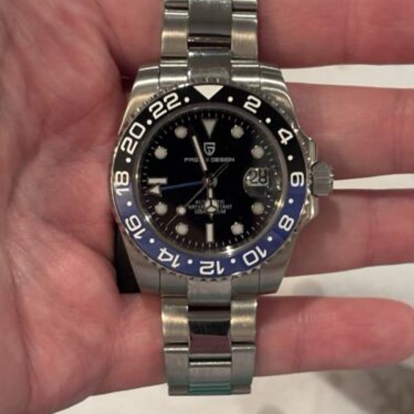 PAGANI DESIGN PD1622 GMT Batman Diver Automatic Mechanical Waterproof ...
