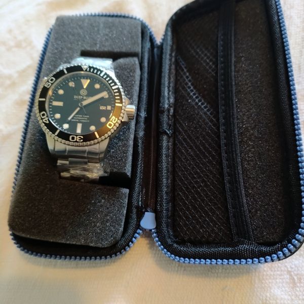 Deep Blue Master 1000 44mm Men's Watch M1000BLKTRIPLEBRACE ...