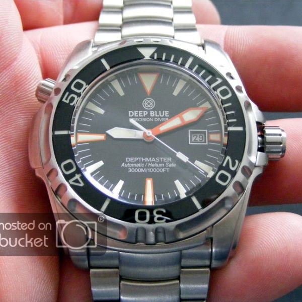 Deep Blue DepthMaster 3000 Black Dial | WatchCharts Marketplace