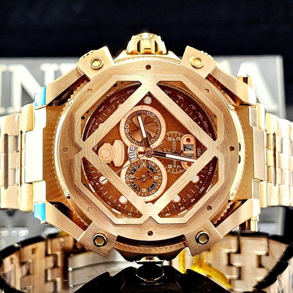 Invicta Pro Diver Swiss Ronda 5050.C Caliber Men's Watch - 55mm, Rose ...