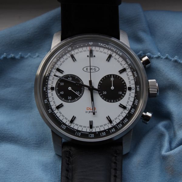 [WTS] EMG DL63 Panda Chronograph, display back, +extra strap, $350 ...