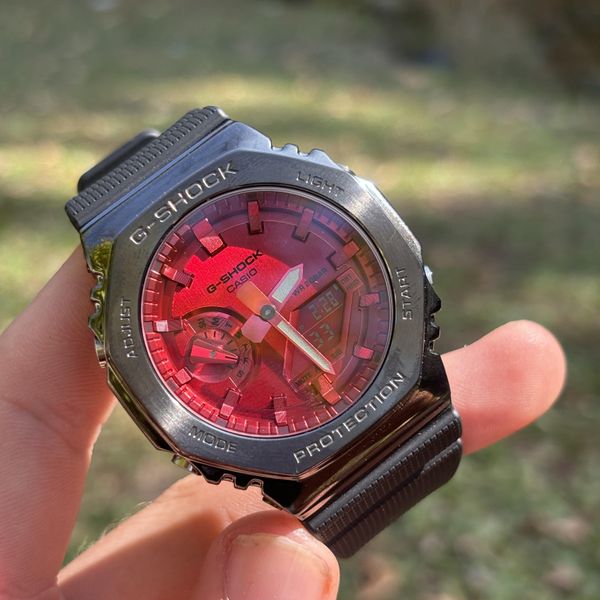 [WTS] Casio G-SHOCK GM2100B-4A Men's CasiOak Red Dial - $85 ...