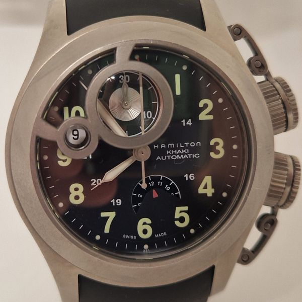Rare Hamilton Khaki Frogman Titanium Automatic Swiss Watch ...