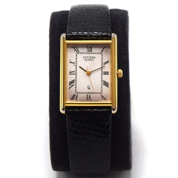 Vintage Citizen 4031-K00136 Gold Plated Rectangular Tank Style Men’s ...