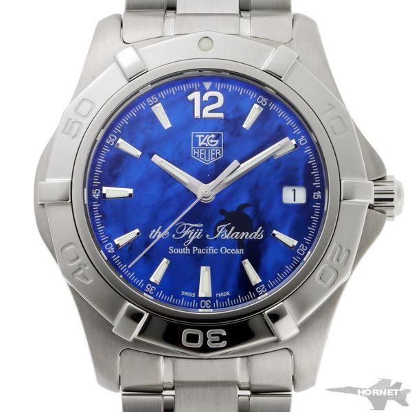 TAG HEUER Aquaracer Fiji Automatic 800 Limited WAF211F Blue Dial SS ...